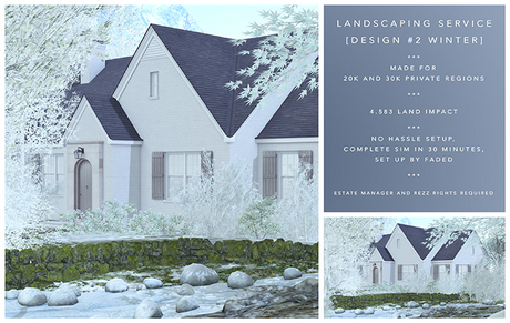 Second Life Marketplace - [F] Prefab Landscape 2 - Daffodil Lane (WINTER)